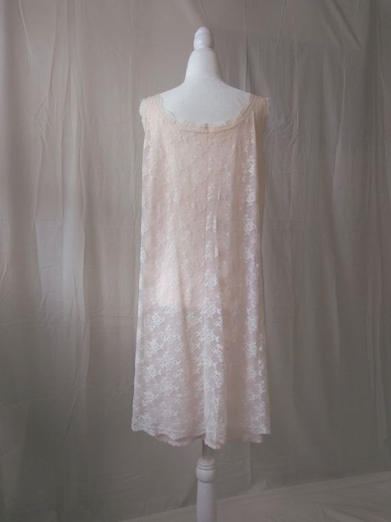 1960s Vintage Gossard Artemis Pastel Pink Lace Nightg… - Gem