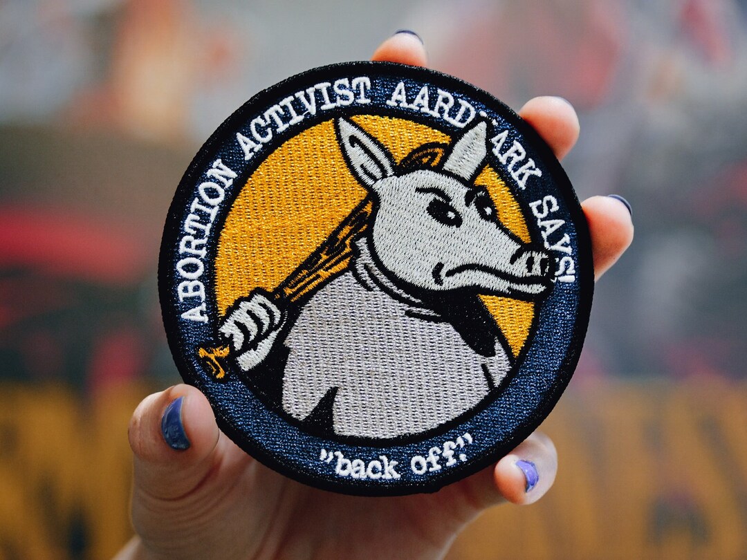 Abortion Activist Aardvark - 'back Off' - Iron-on Patch - Etsy