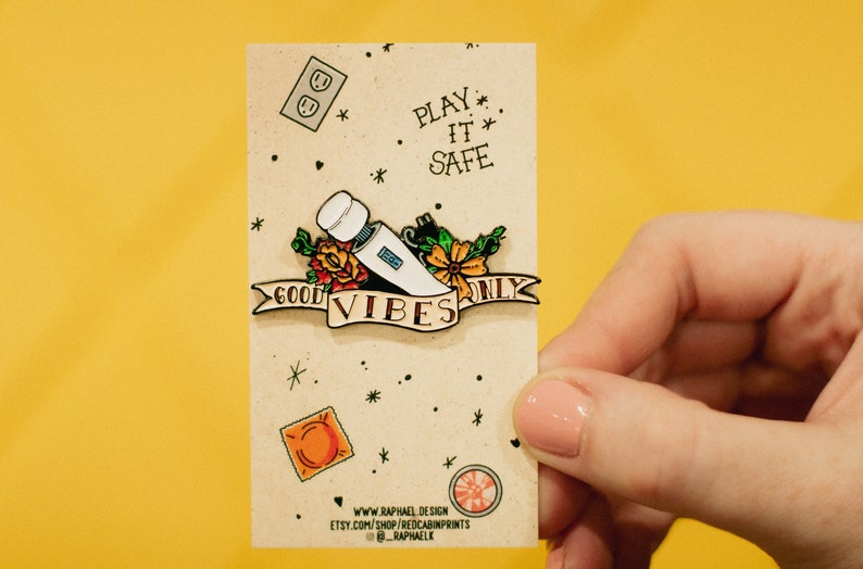 Good Vibes Only Soft Enamel Pin | Etsy