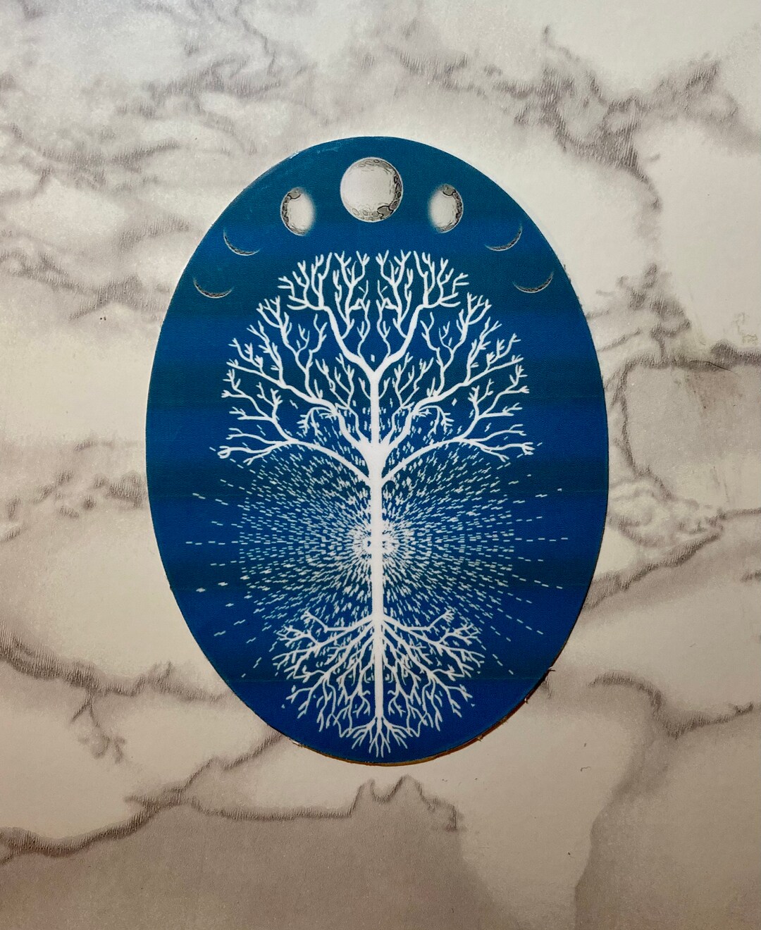 Moon Phase Sticker Tree of Life or Magnet - Etsy