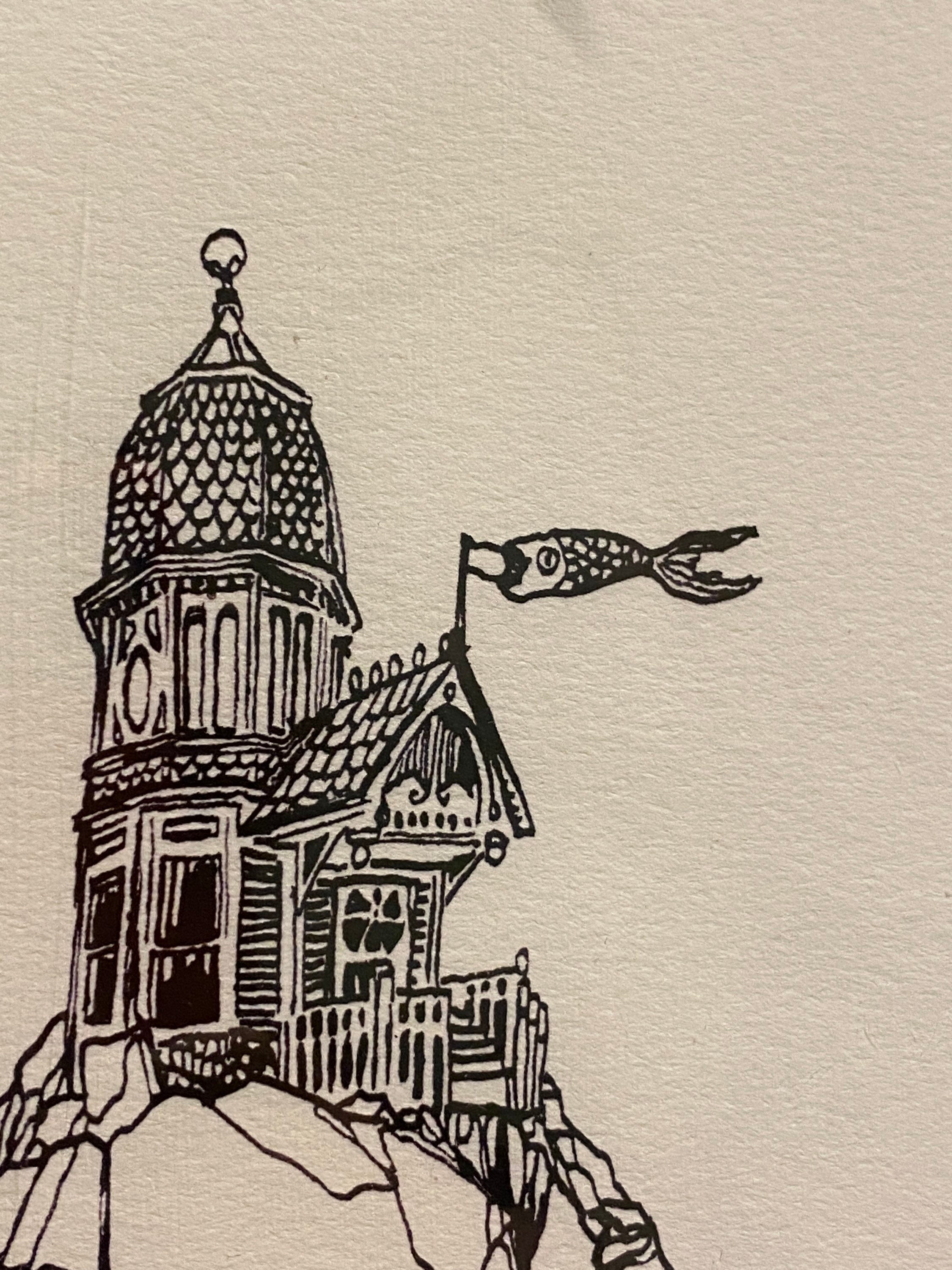 Tiny Island (fish Flag) - Etsy