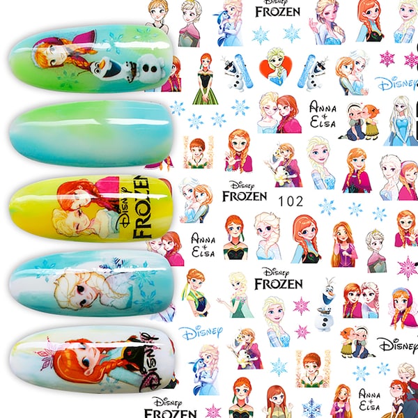 Frozen Nail Art - Etsy