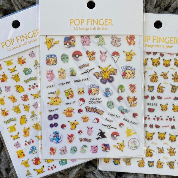 3d Nail Stickers - Etsy
