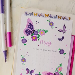 May 2025 Printable Journal Pages | Monthly Spread | May Bujo - Etsy