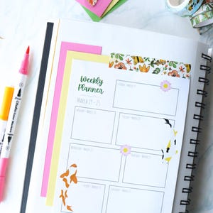 March Printable Journal Pages 2025 | Monthly Spread | Bujo Pages - Etsy