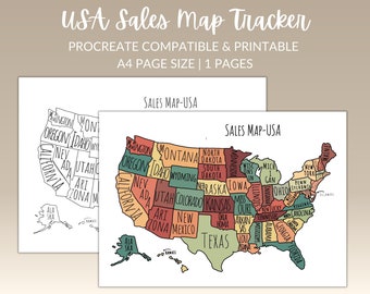 Sales Tracker Map - Etsy