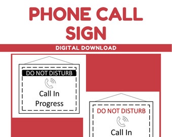 Conference Call Door Sign - Etsy