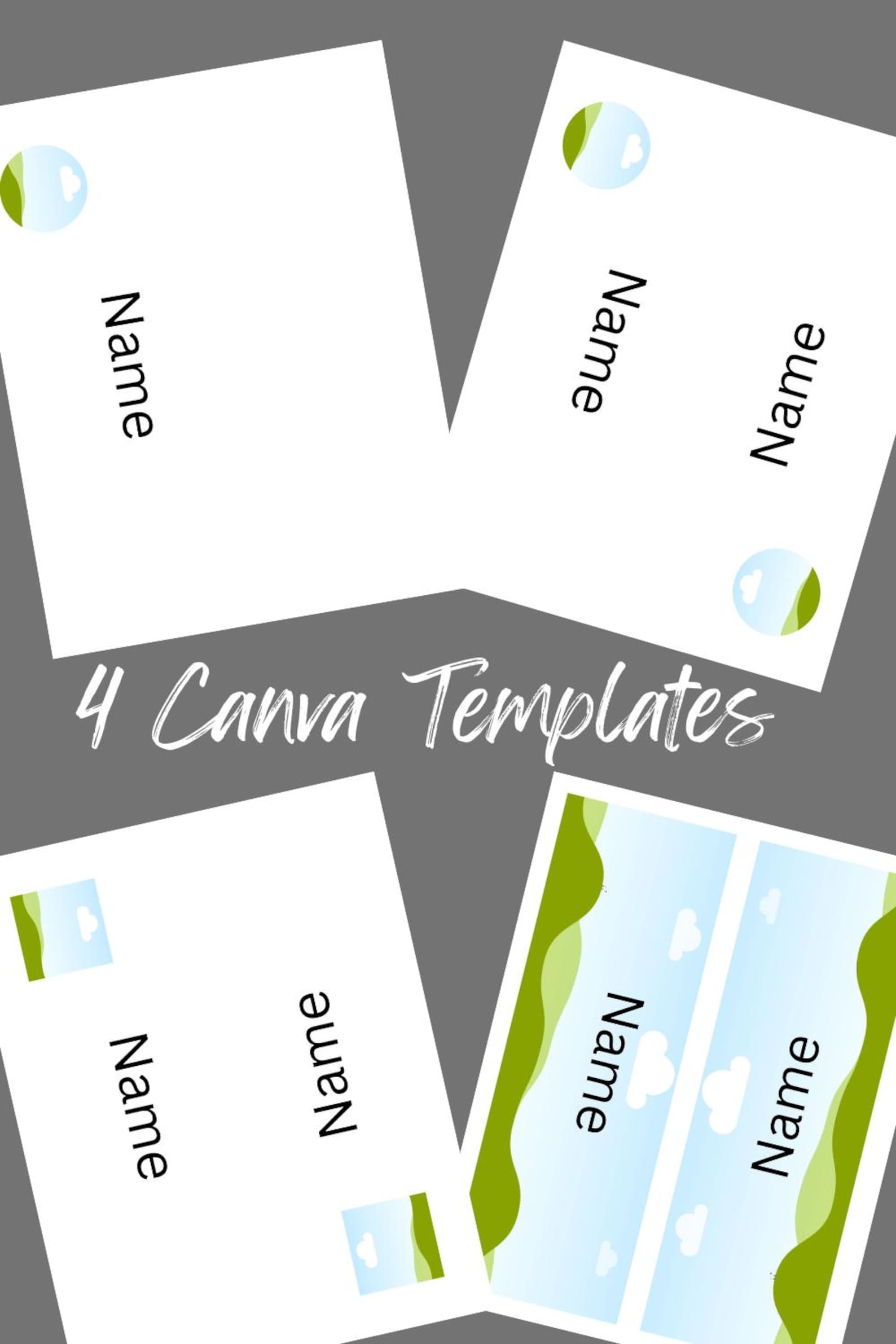 Table Tent Template Large Tent Card Bundle Printable Tent Card ...