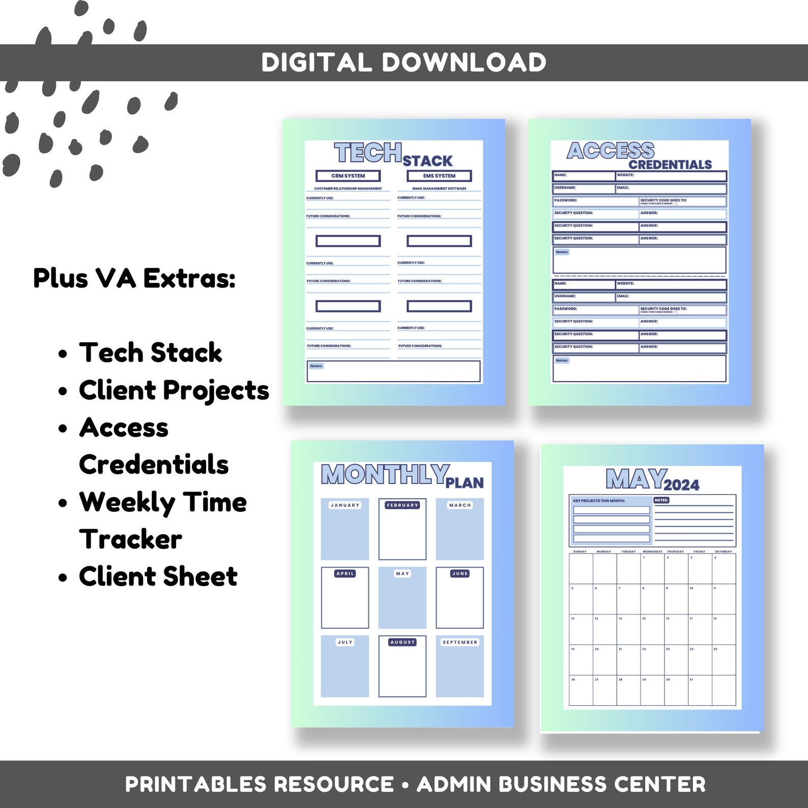 Virtual Assistant Planner Service Provider Creative Assistant Small ...