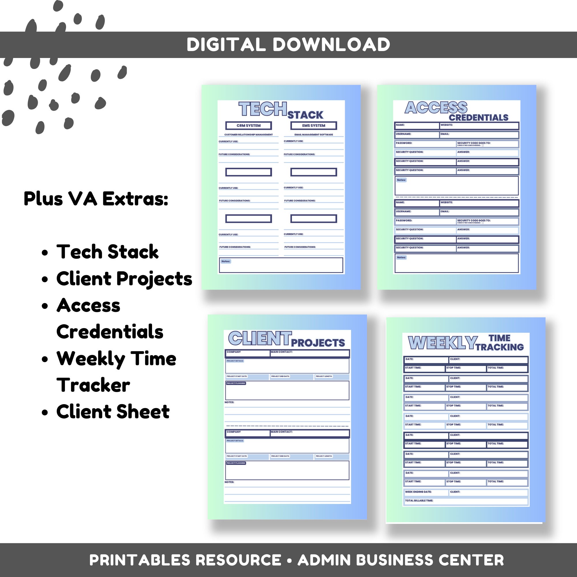 Virtual Assistant Planner Service Provider Creative Assistant Small ...
