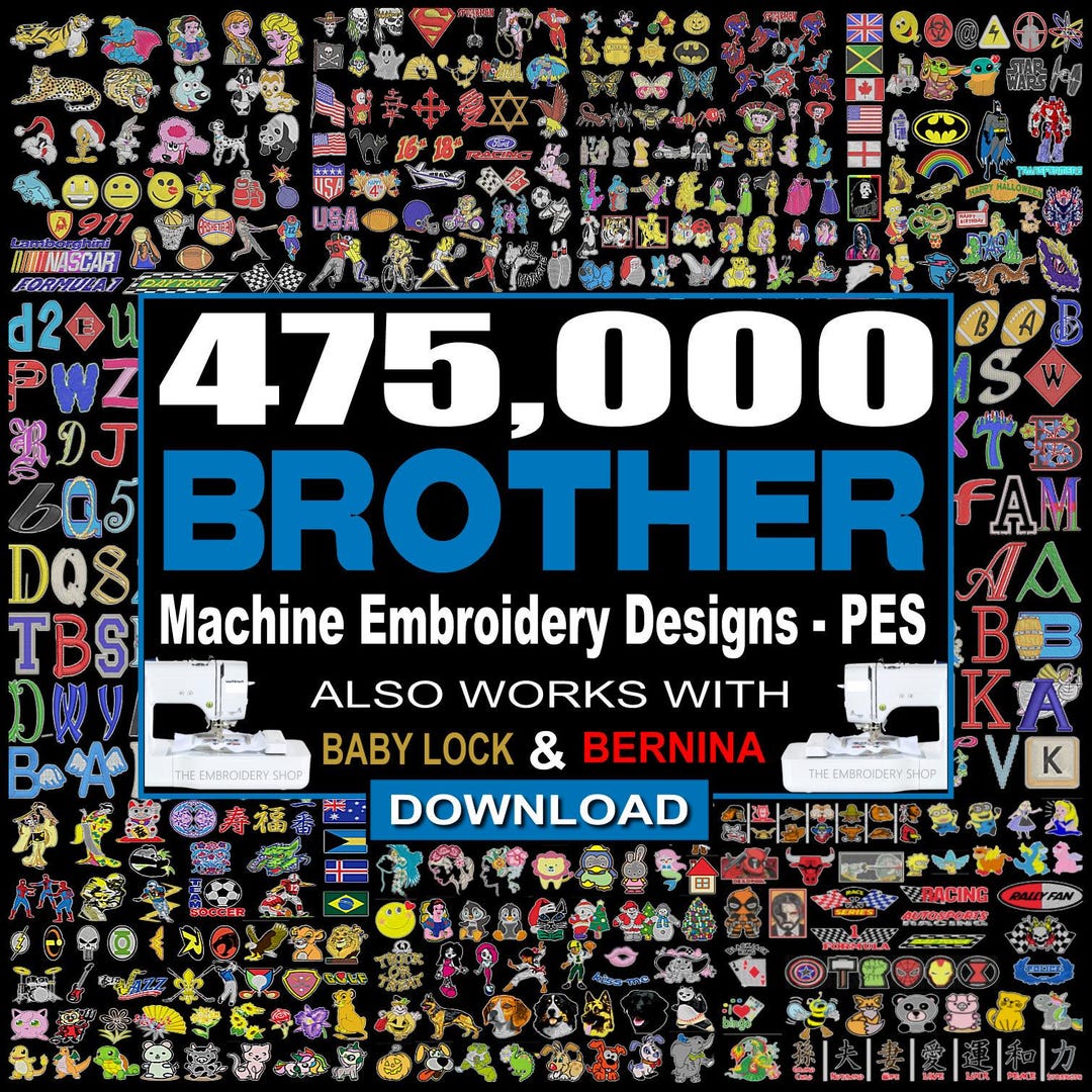 Brother Machine Embroidery Design Pattern Collection DOWNLOAD. Over ...