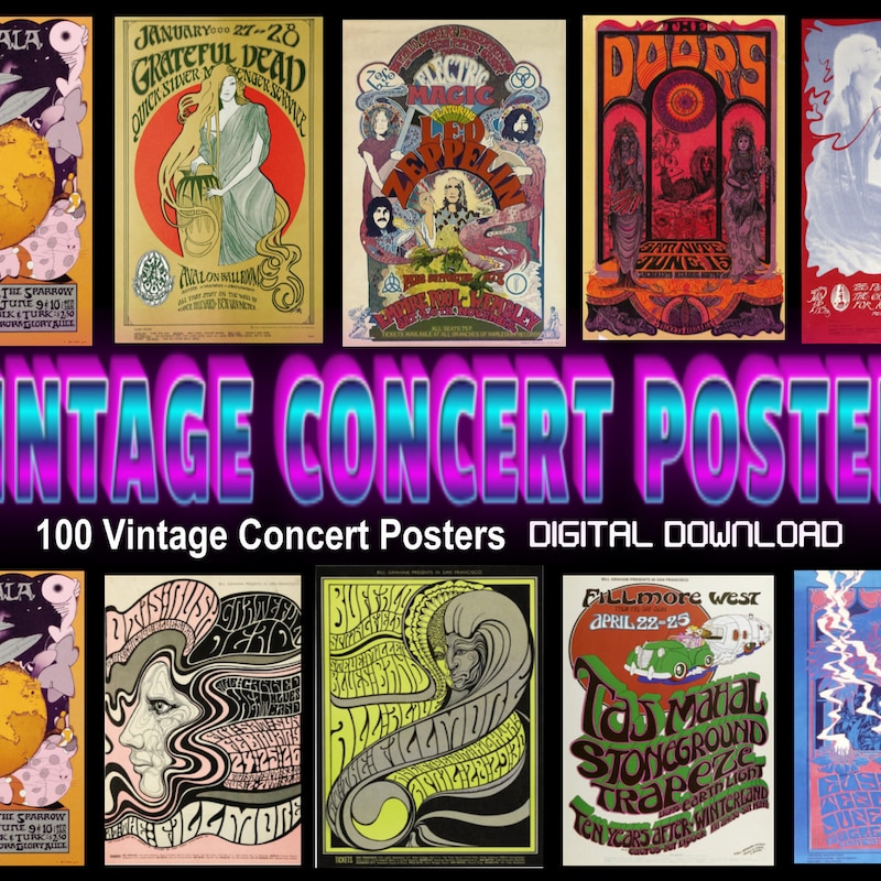 Concert Posters - Etsy