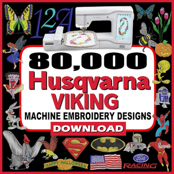 Husqvarna Embroidery Designs - Etsy