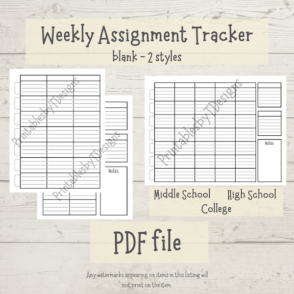 Student Planner - Etsy