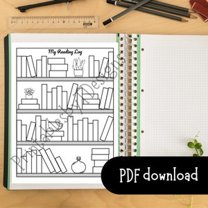 My Reading Log PDF Reading Tracker Printable Planner - Etsy