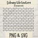 Subway Tile Wall Texture PNG, Subway Tile SVG Cut File, Texture Clipart ...