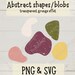 Abstract Blob SVG, Organic Shape PNG, Distressed Shape SVG, Grunge ...