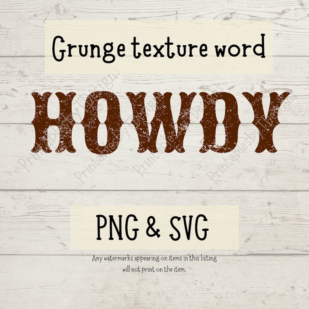 Howdy PNG, SVG Cut File, Howdy Svg, Art Clipart, Howdy Word Png, Howdy ...