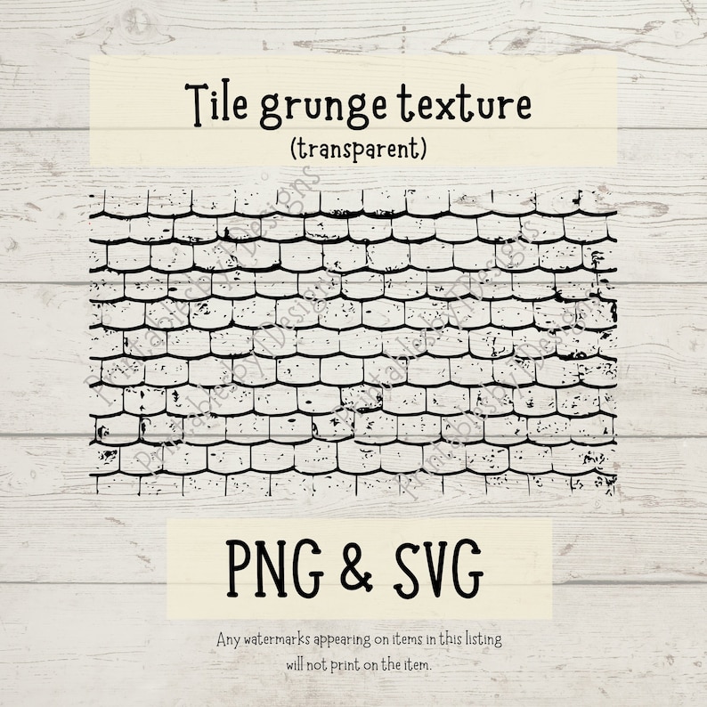 Tile Texture PNG, Tile Roof SVG Cut File, Tile Grunge Texture, Texture ...