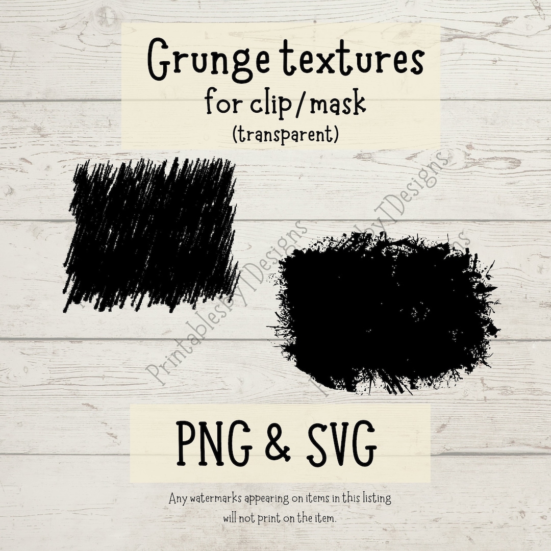 Grunge Texture for Clip and Mask, Distressed Background SVG, Grunge ...