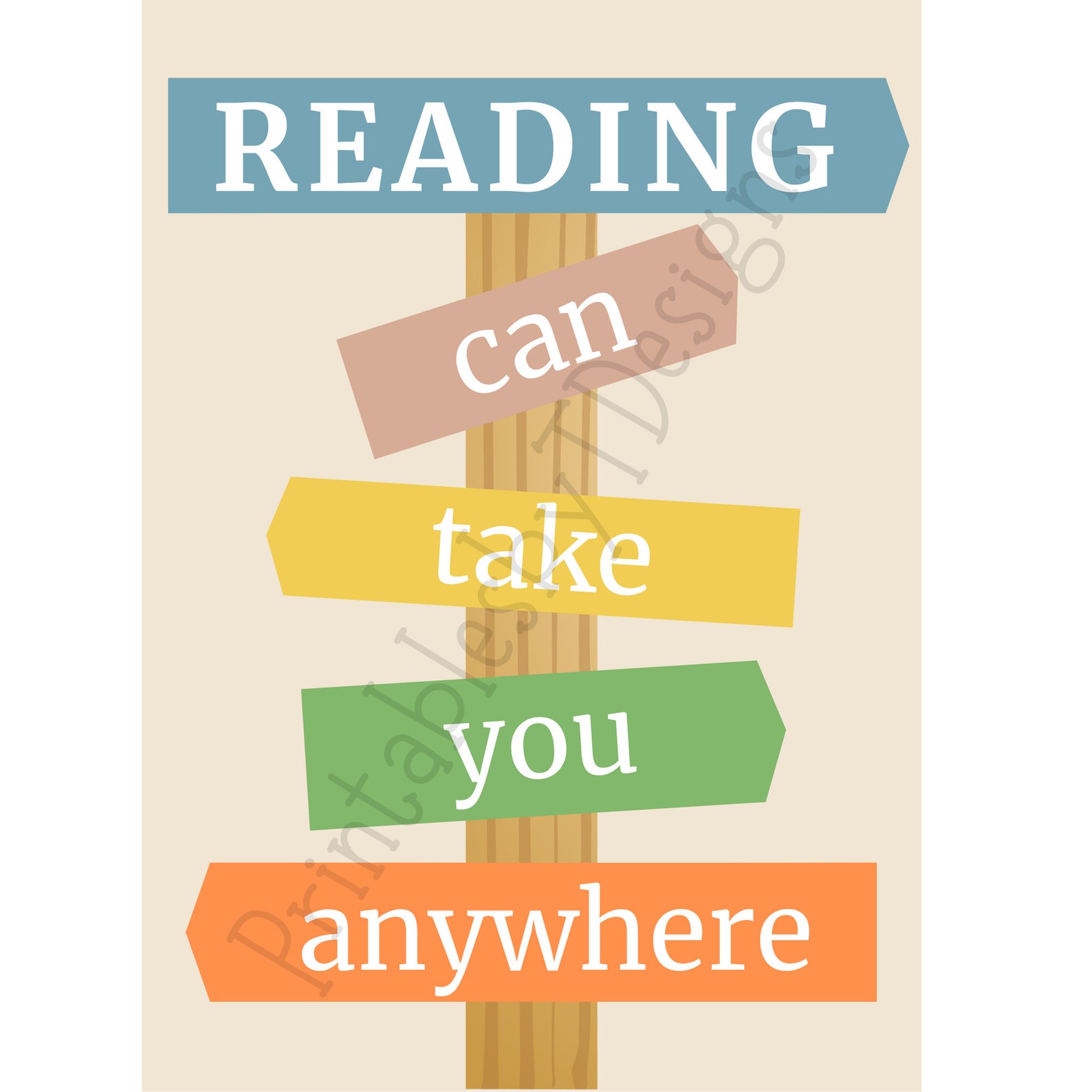 Reading Can Take You Anywhere Wall Art Classroom Printable - Etsy
