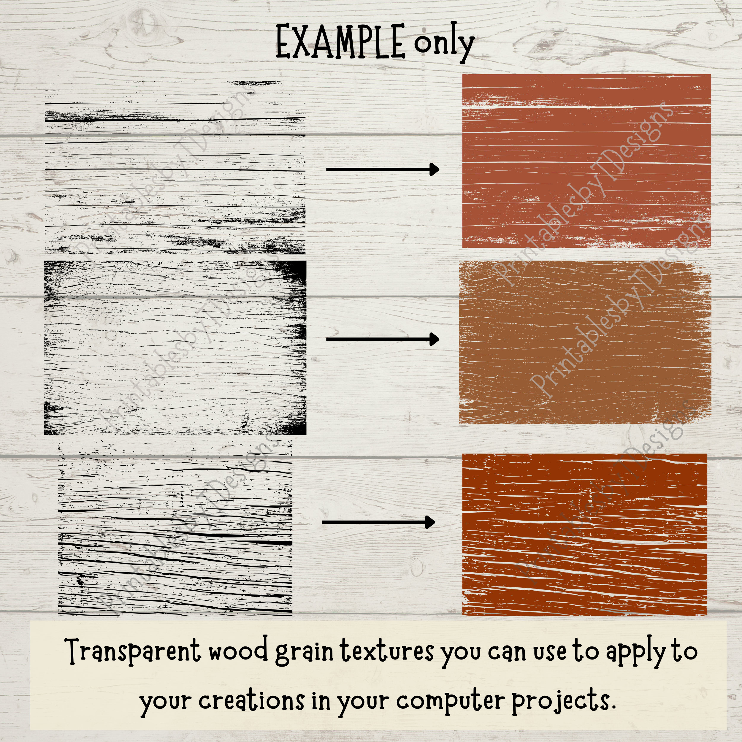 Wood Grain Texture PNG, Wood Texture Bundle, Wood Grain SVG Cut File ...