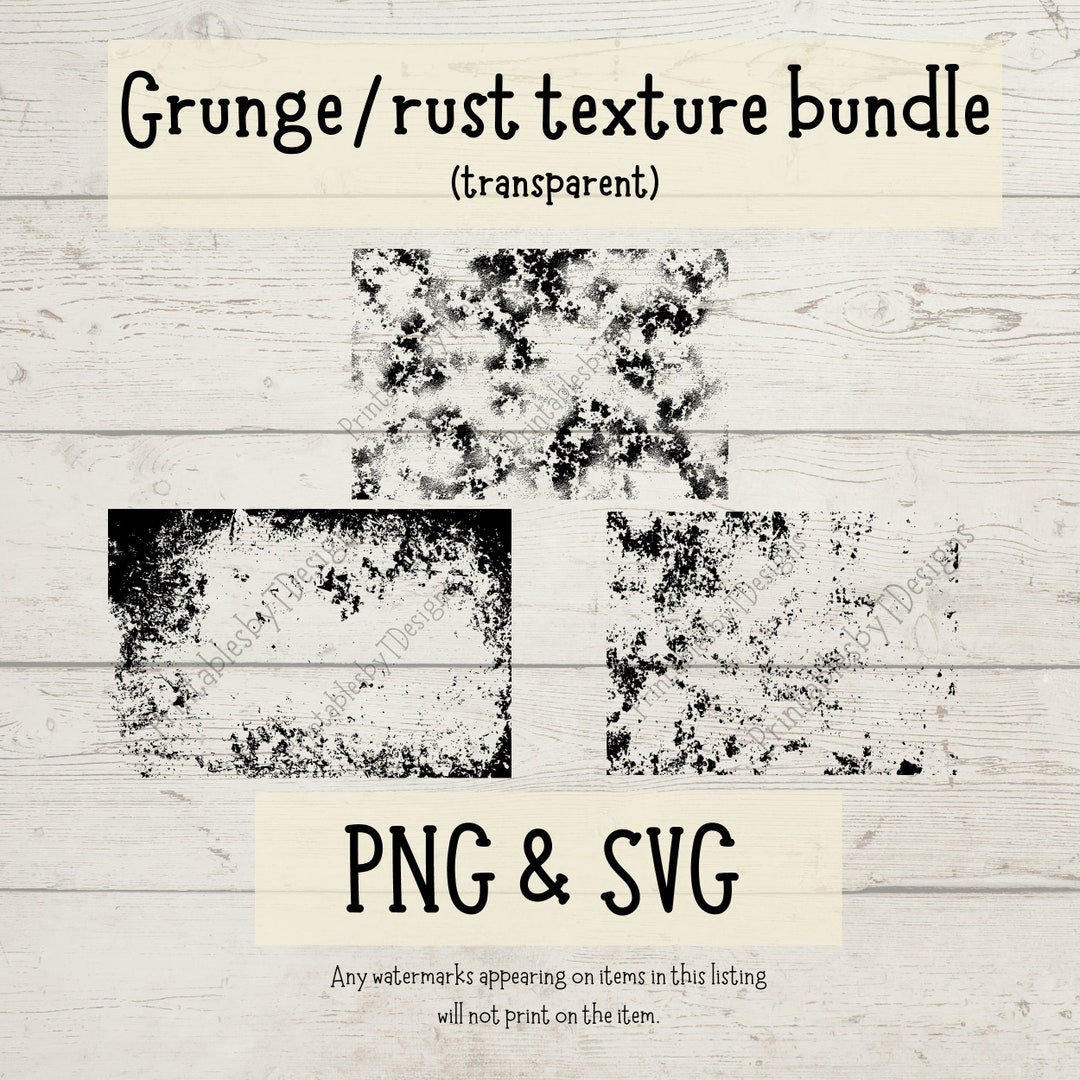 Grunge Rust Texture PNG, Rust Grunge Texture Bundle, Distressed ...