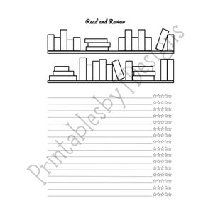 Read and Review Planner Journal Coloring Page PDF Print at Home School ...