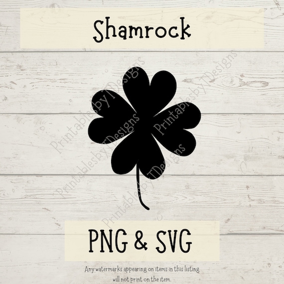 Shamrock PNG SVG Cut File Shamrock Svg Shamrock Clipart | Etsy