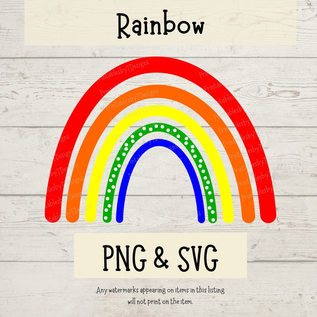 Rainbow PNG, SVG Cut File, Rainbow Svg, Rainbow Clipart, Rainbow Colors ...