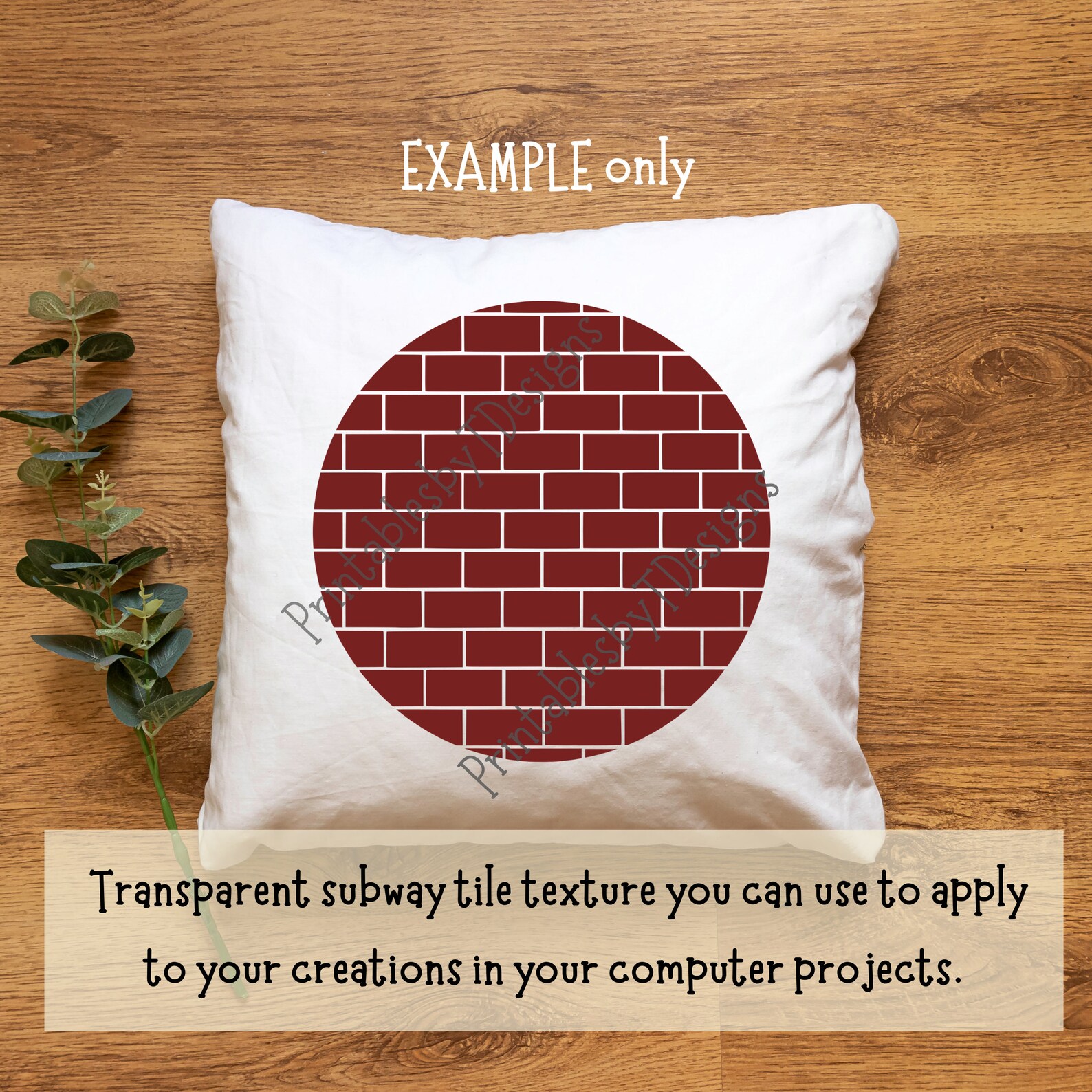 Subway Tile Wall Texture PNG, Subway Tile SVG Cut File, Texture Clipart ...