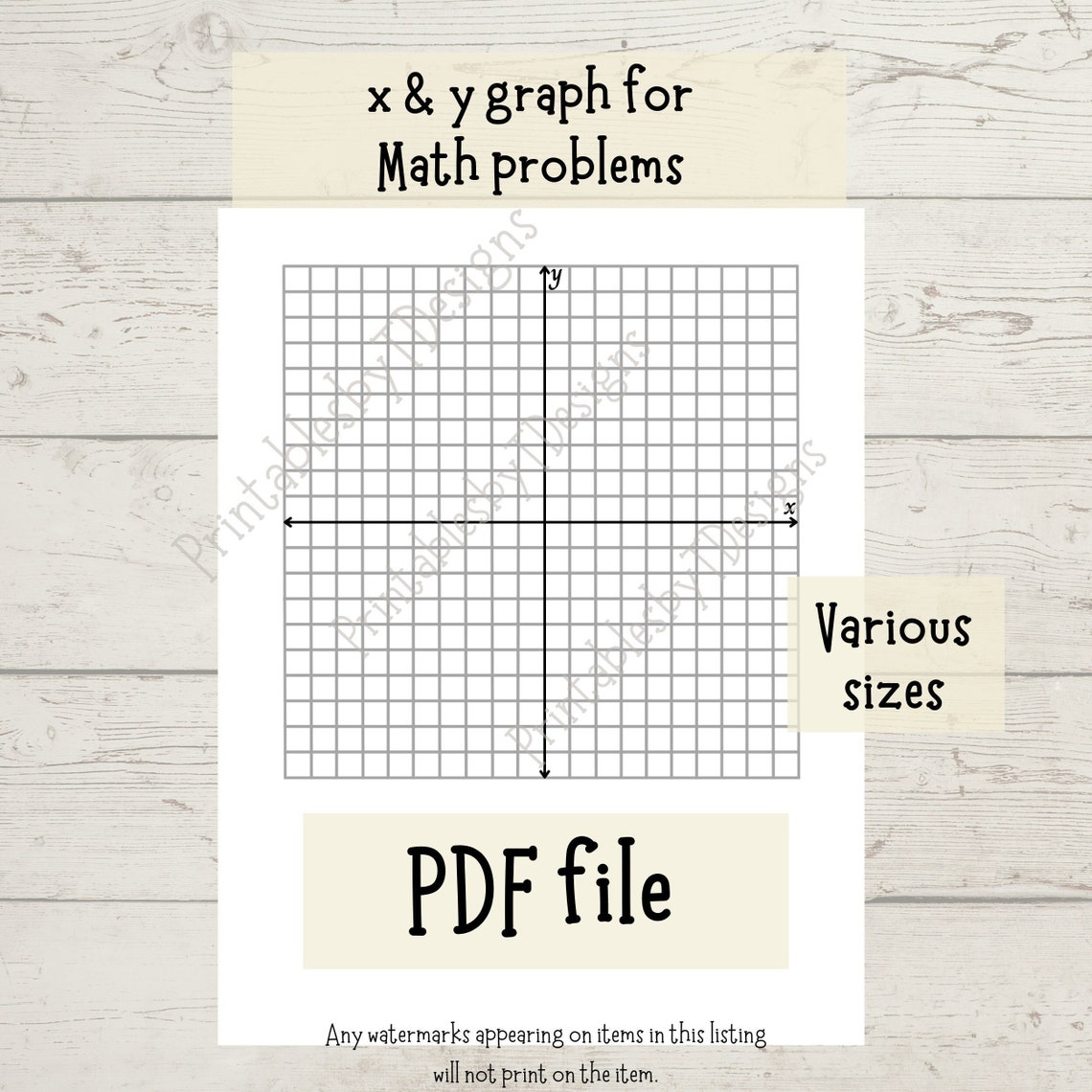 Graph Paper, X & Y Axis Graph Paper, Math Homework, Math Graph Paper ...