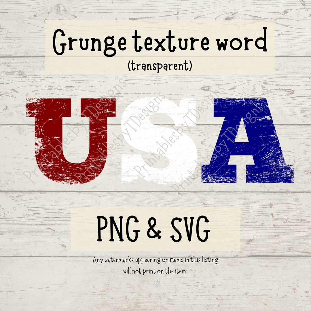 USA Png, USA Text Design, Distressed Svg, Grunge Svg, USA Svg, United ...