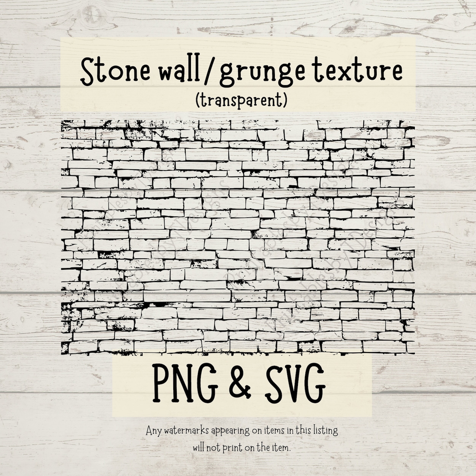 Stone Wall Texture PNG, Stone Wall SVG Cut File, Grunge Texture ...
