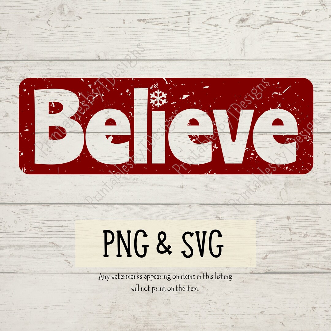 Creer PNG, archivo de corte SVG, creer svg, recortar svg, creer palabra ...
