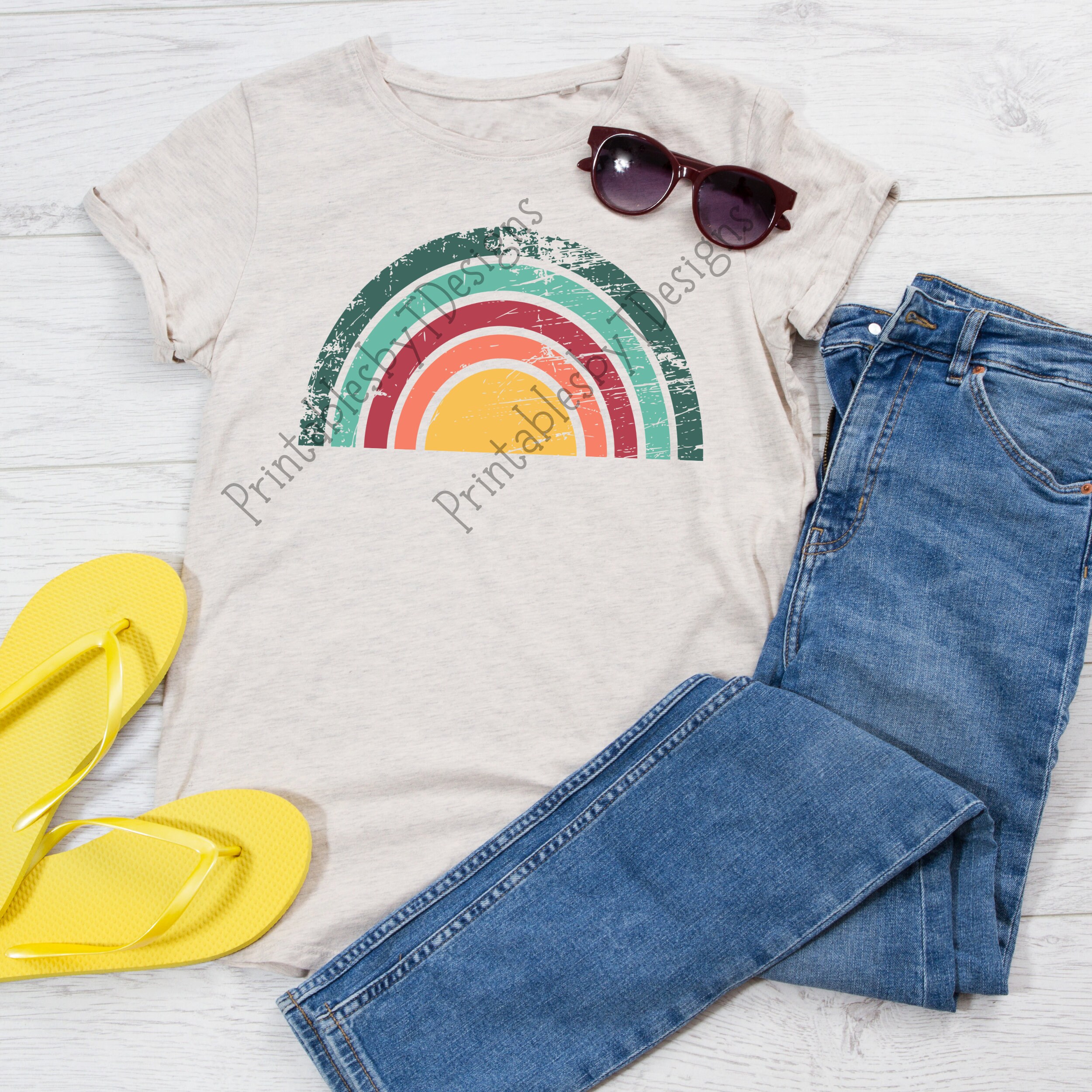 Grunge Rainbow SVG, Rainbow Png, Distressed Rainbow Svg, Distressed Png ...