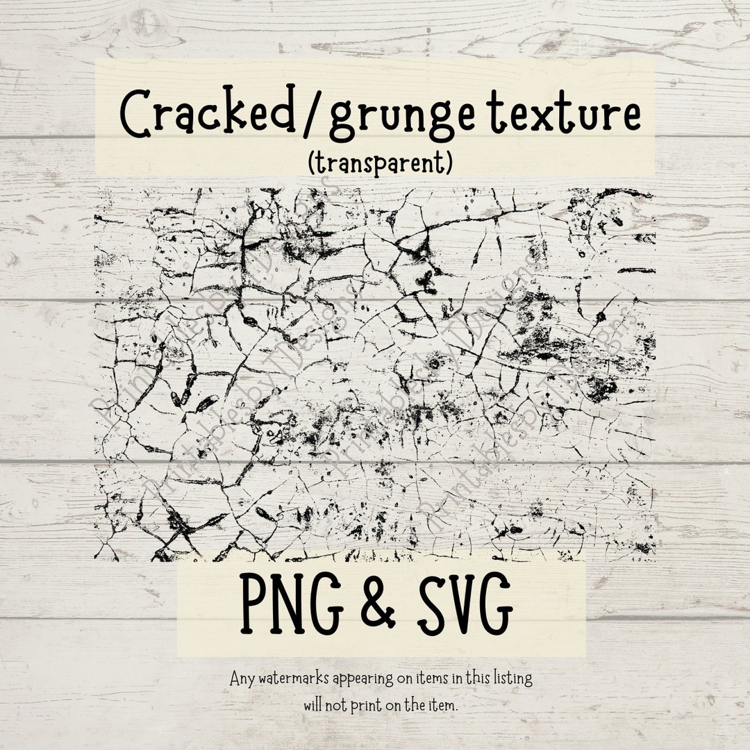 Cracked Grunge Texture PNG, Distressed Background SVG, Grunge Text Svg ...