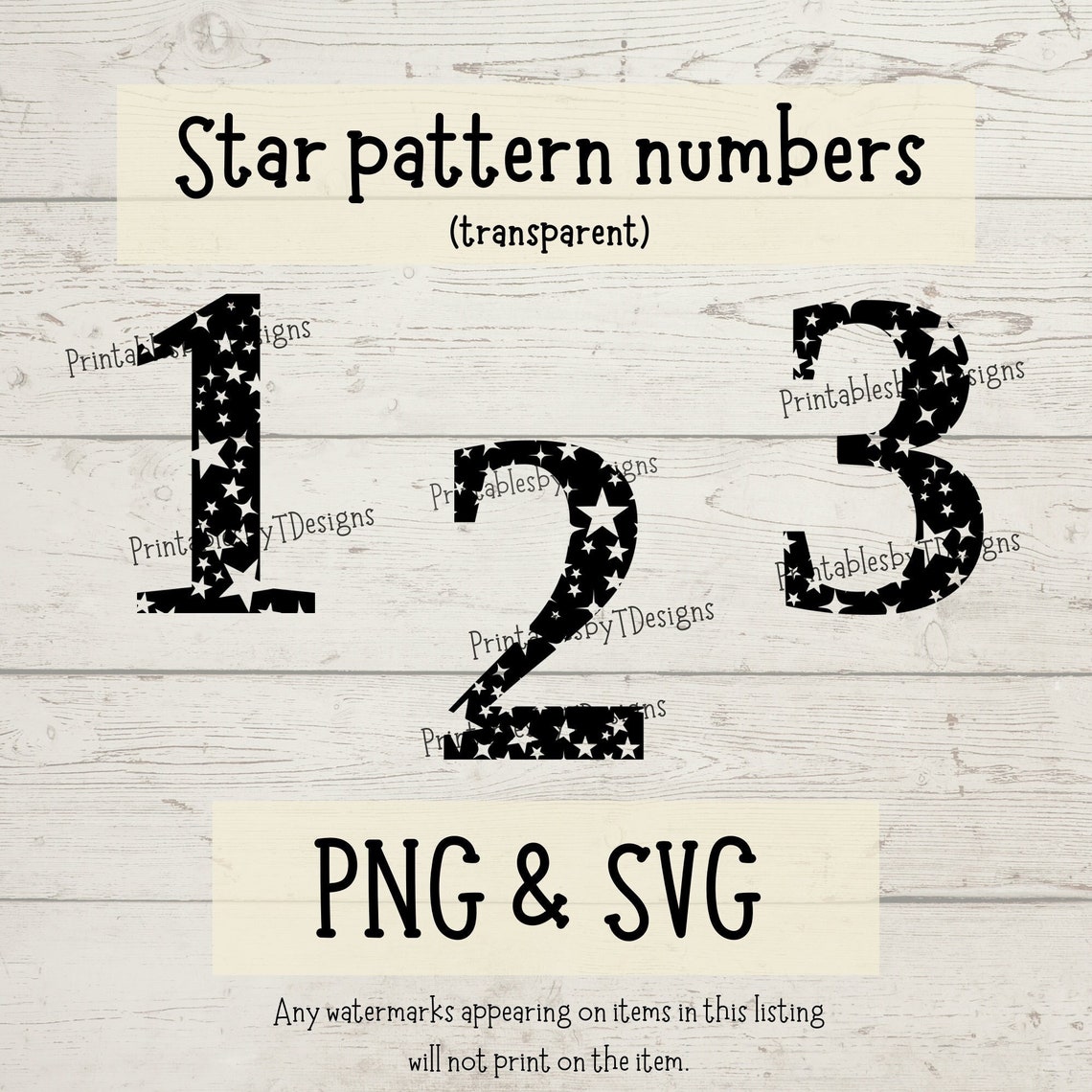 Star Pattern Numbers PNG, Transparent Star Number SVG Cut File, Number ...