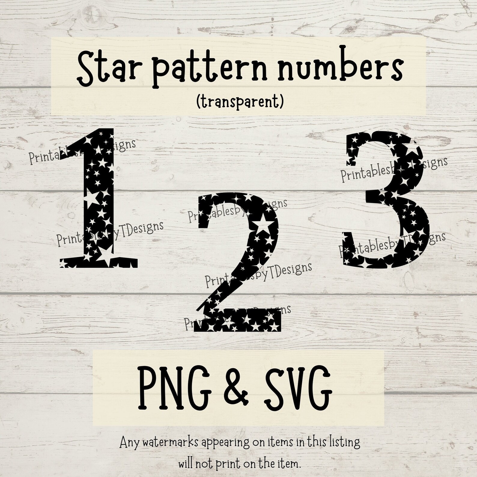 Star Pattern Numbers PNG, Transparent Star Number SVG Cut File, Number ...