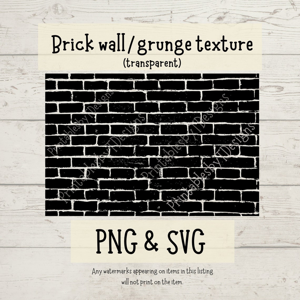 Brick Wall Texture PNG, Brick Wall SVG Cut File, Grunge Texture ...