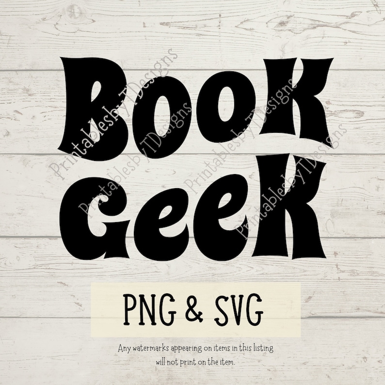 Book Geek PNG, Wavy Text Art, SVG Cut File, Book Geek Svg, Typography ...