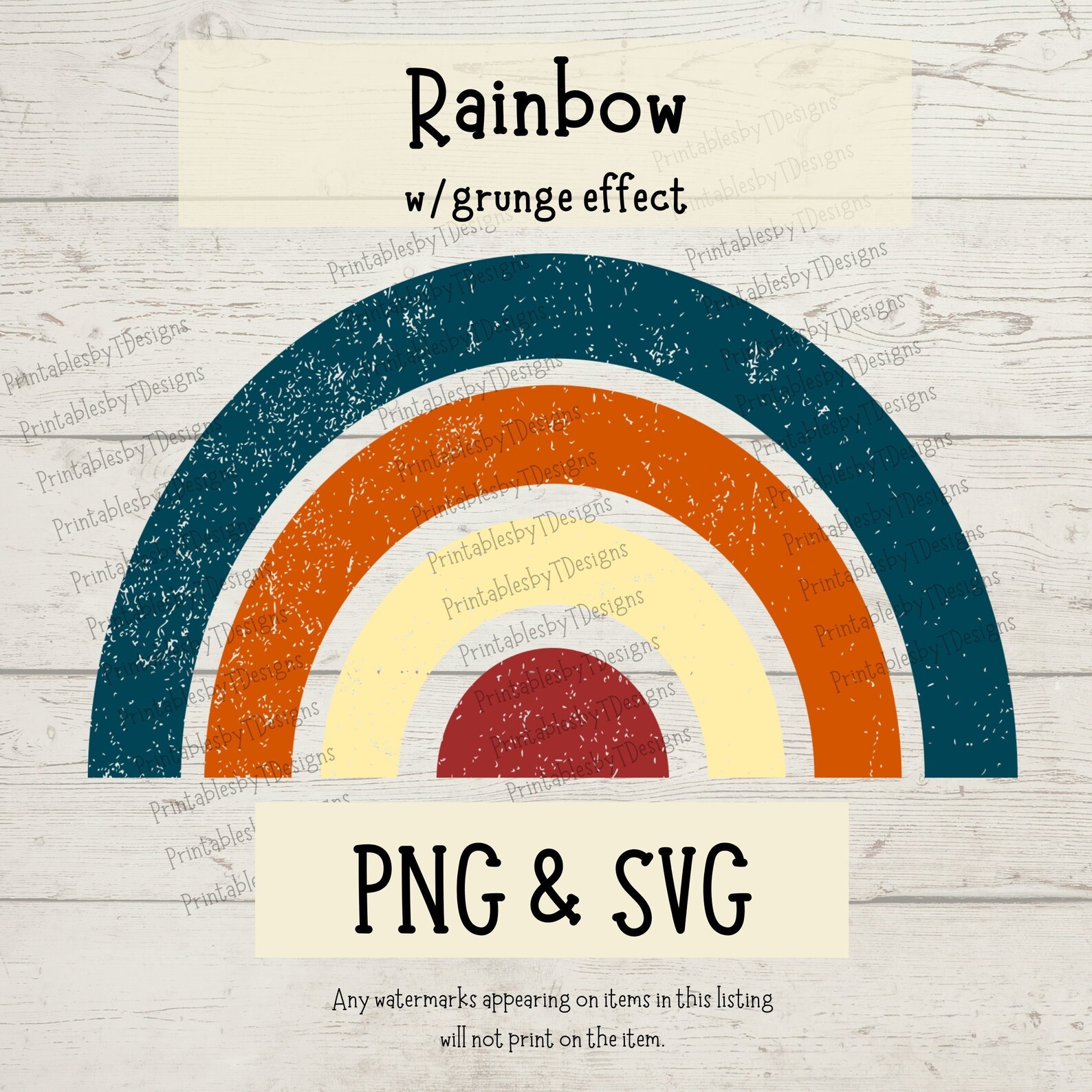 Grunge Rainbow SVG, Rainbow Png, Distressed Rainbow Svg, Distressed Png ...