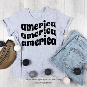 America PNG America Wavy Text SVG Wavy Text Png America - Etsy