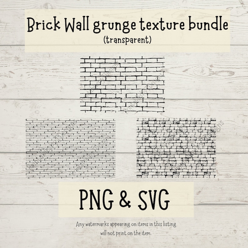 Brick Wall Texture PNG, Brick Wall SVG Cut File, Grunge Texture ...