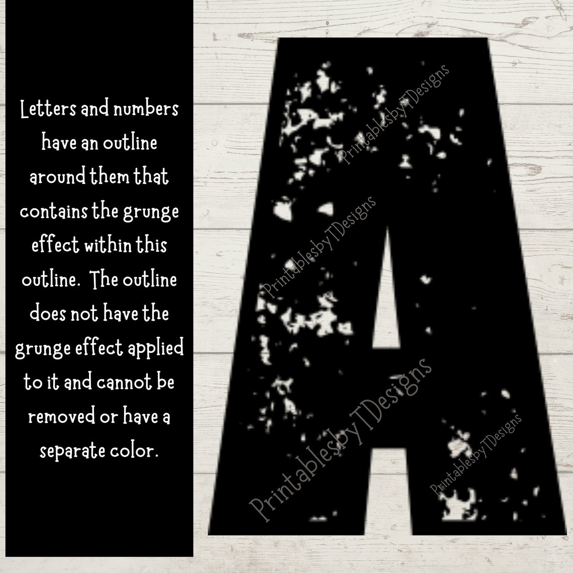 Distressed Font SVG, Grunge Overlay PNG, Uppercase Letters, Lowercase ...
