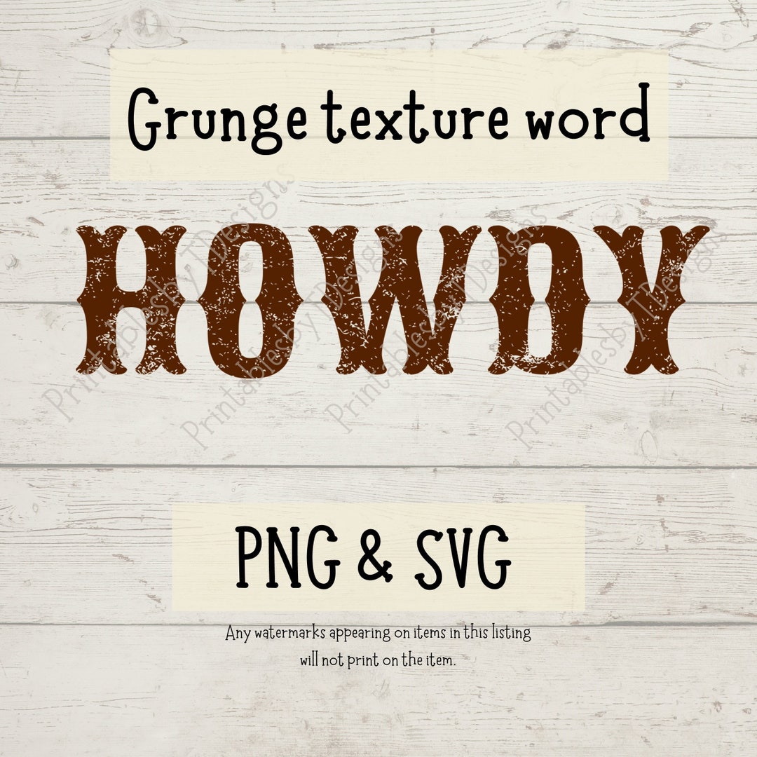 Howdy PNG SVG Cut File Howdy Svg Art Clipart Howdy Word - Etsy Singapore