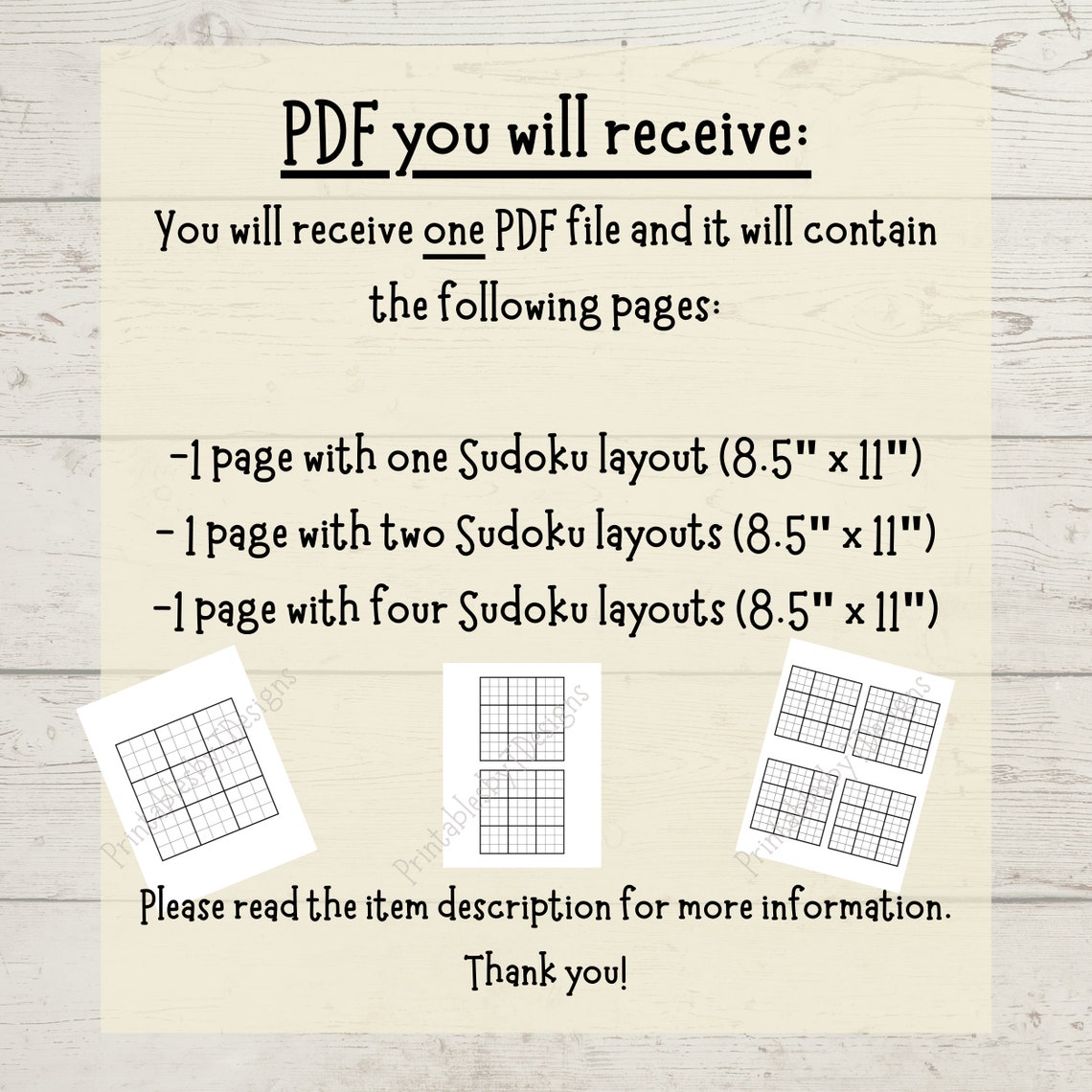 Sudoku Blank Grid Paper, PDF File, Game Sheets, Grid Paper, Party Game ...