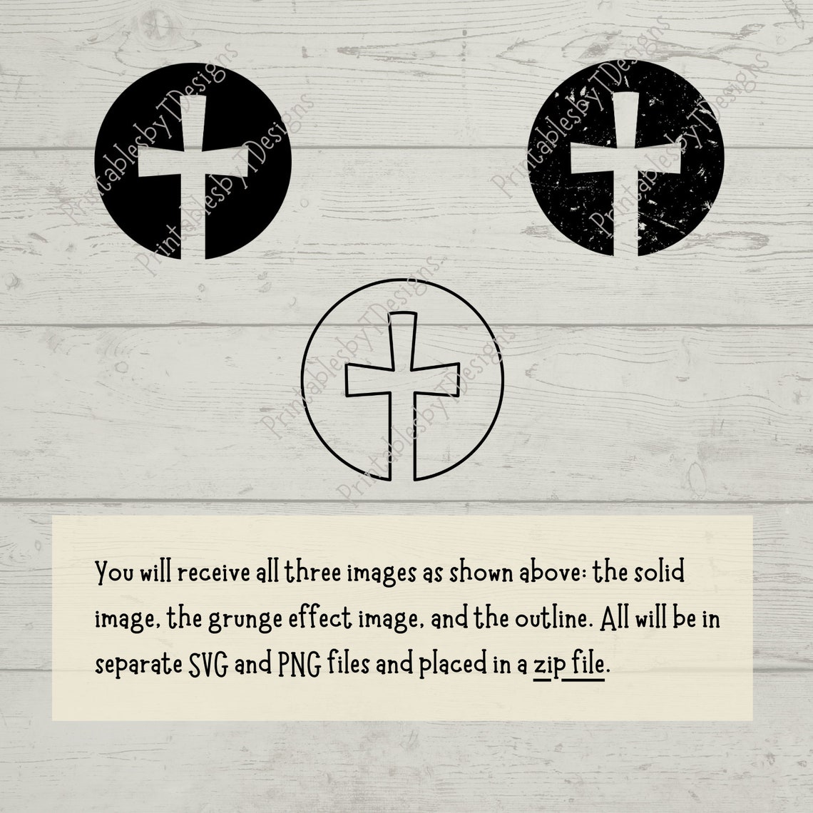 Circle With Cross SVG, Distressed Texture, Christian Svg, Religious PNG ...