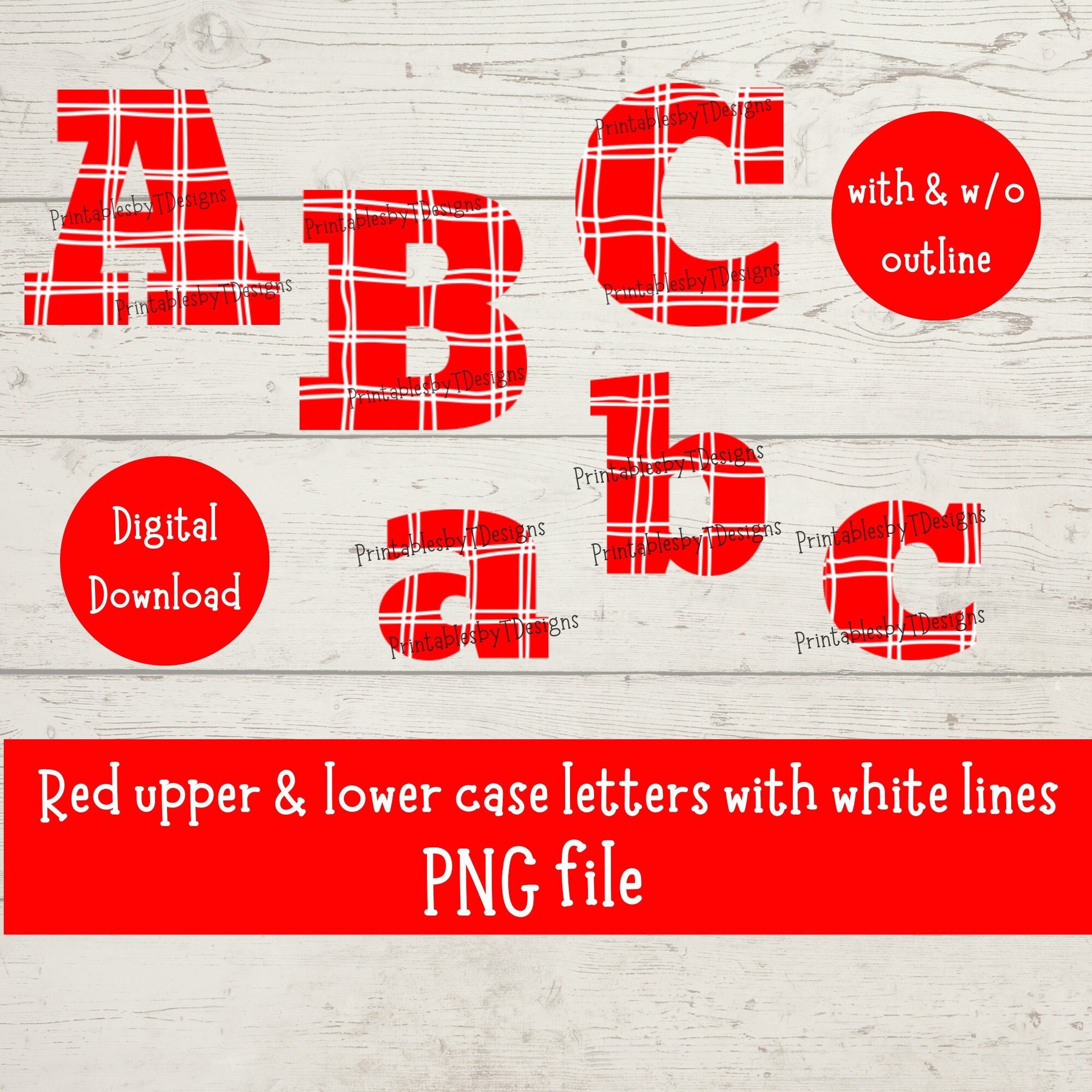 Red With White Lines Letters, Uppercase Letters. Letter Clipart ...