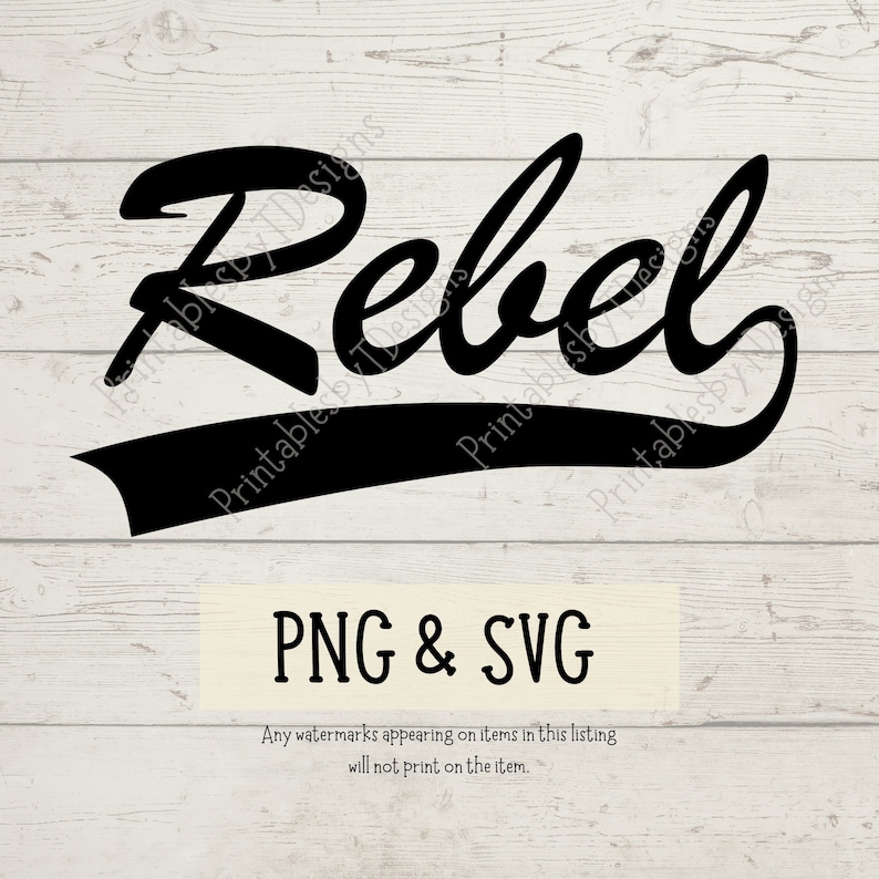Rebel PNG, SVG Cut File, Rebel Svg, Art Clipart, Rebel Png, Rebel Word ...